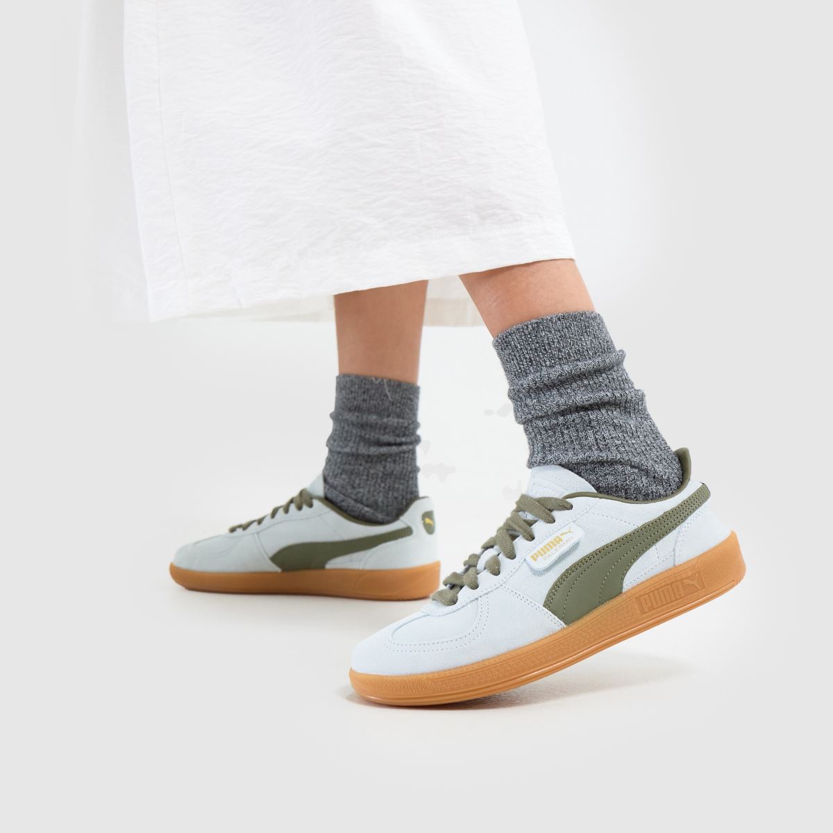 Womens Light Green PUMA Palermo Trainers | schuh