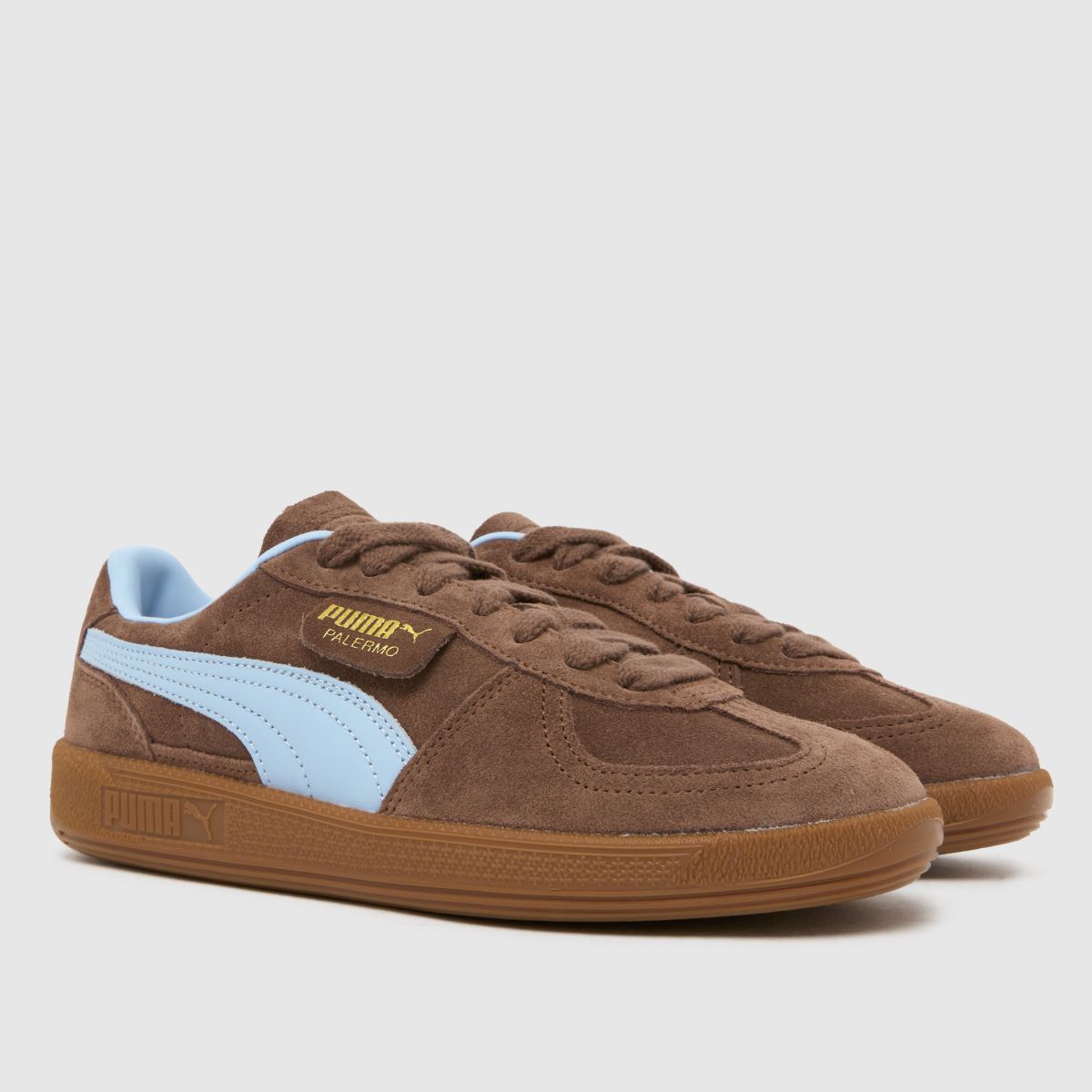 Womens Brown Multi PUMA Palermo Trainers | schuh