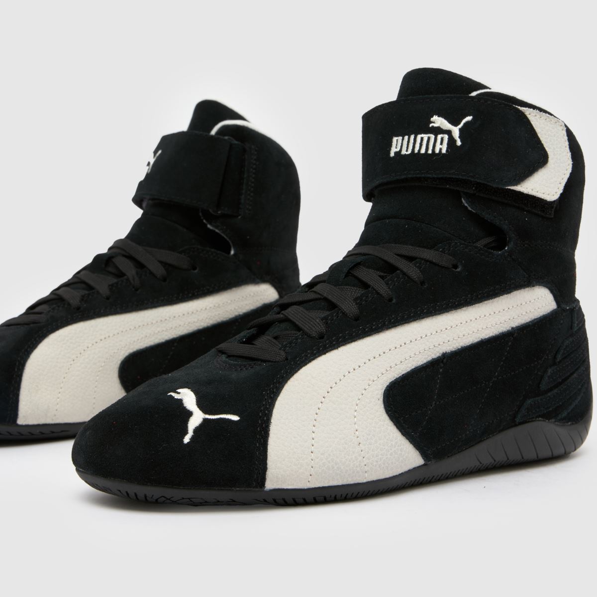 Womens Black & White PUMA Speedcat Mid Trainers | schuh