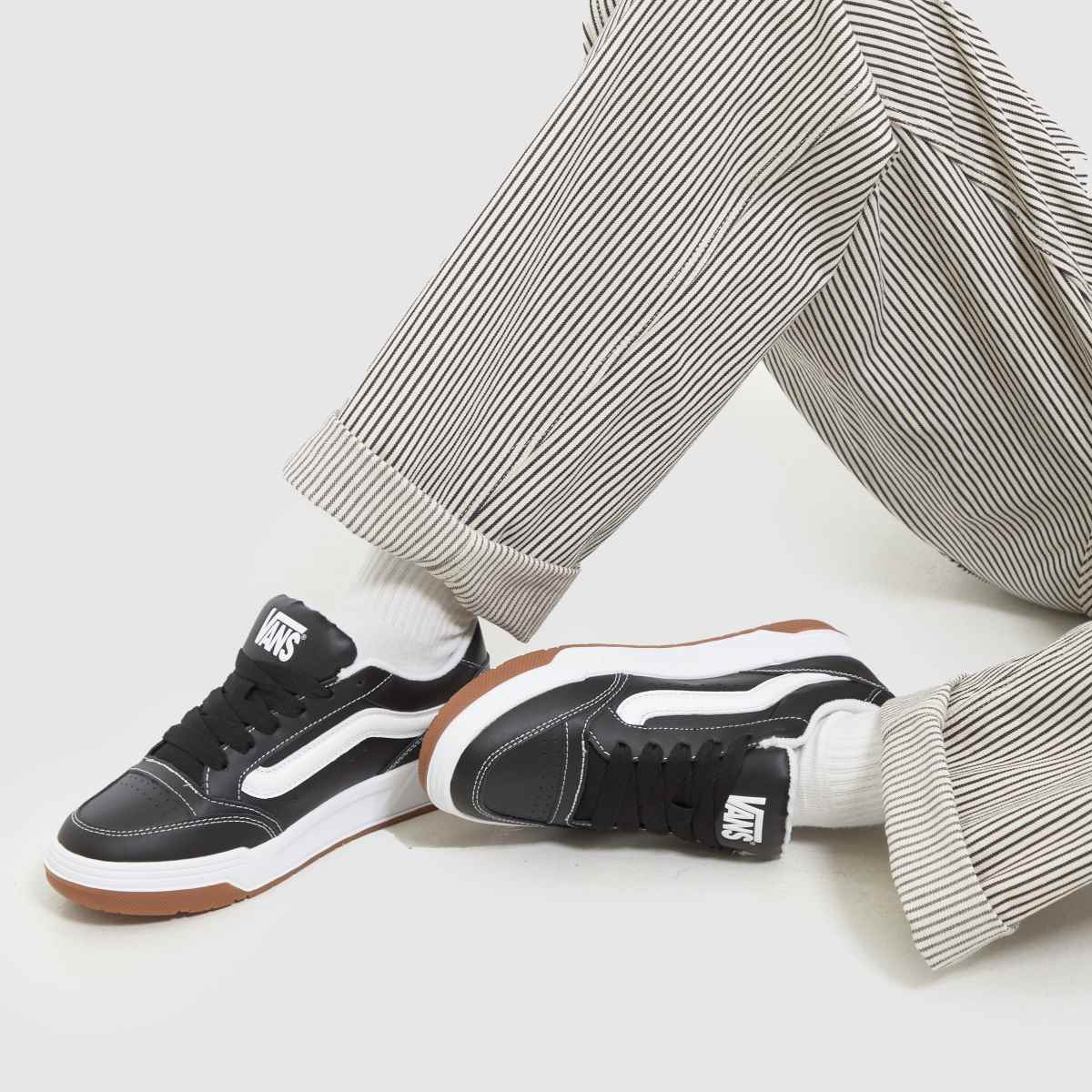 Womens White & Black Vans Hylane Trainers | schuh