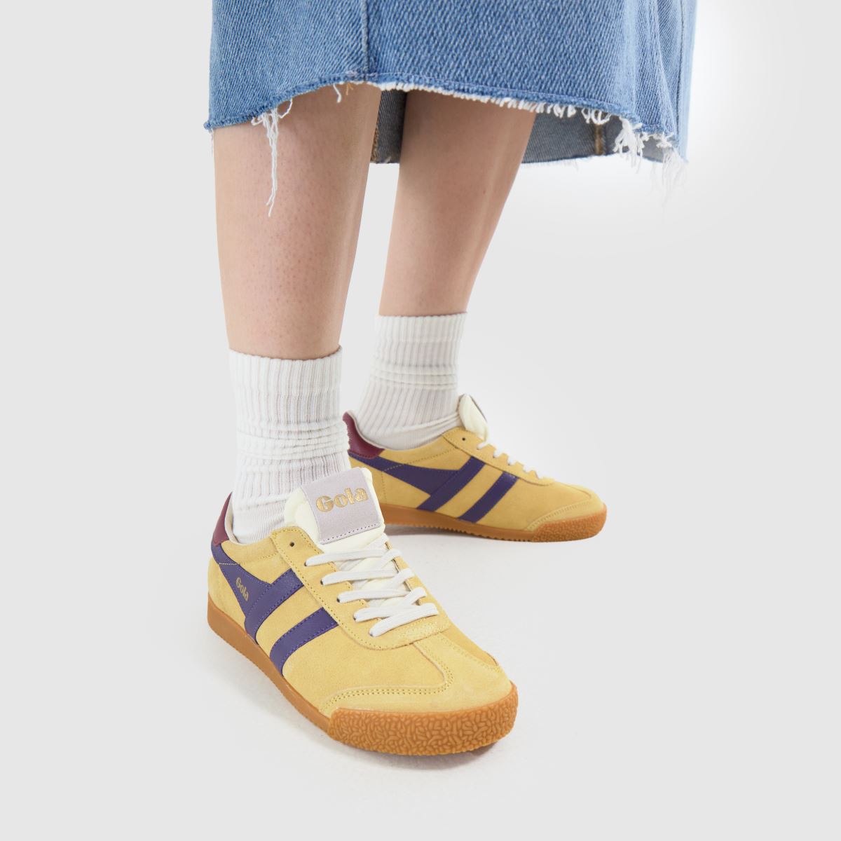 Womens Yellow Gola Elan Trainers | schuh