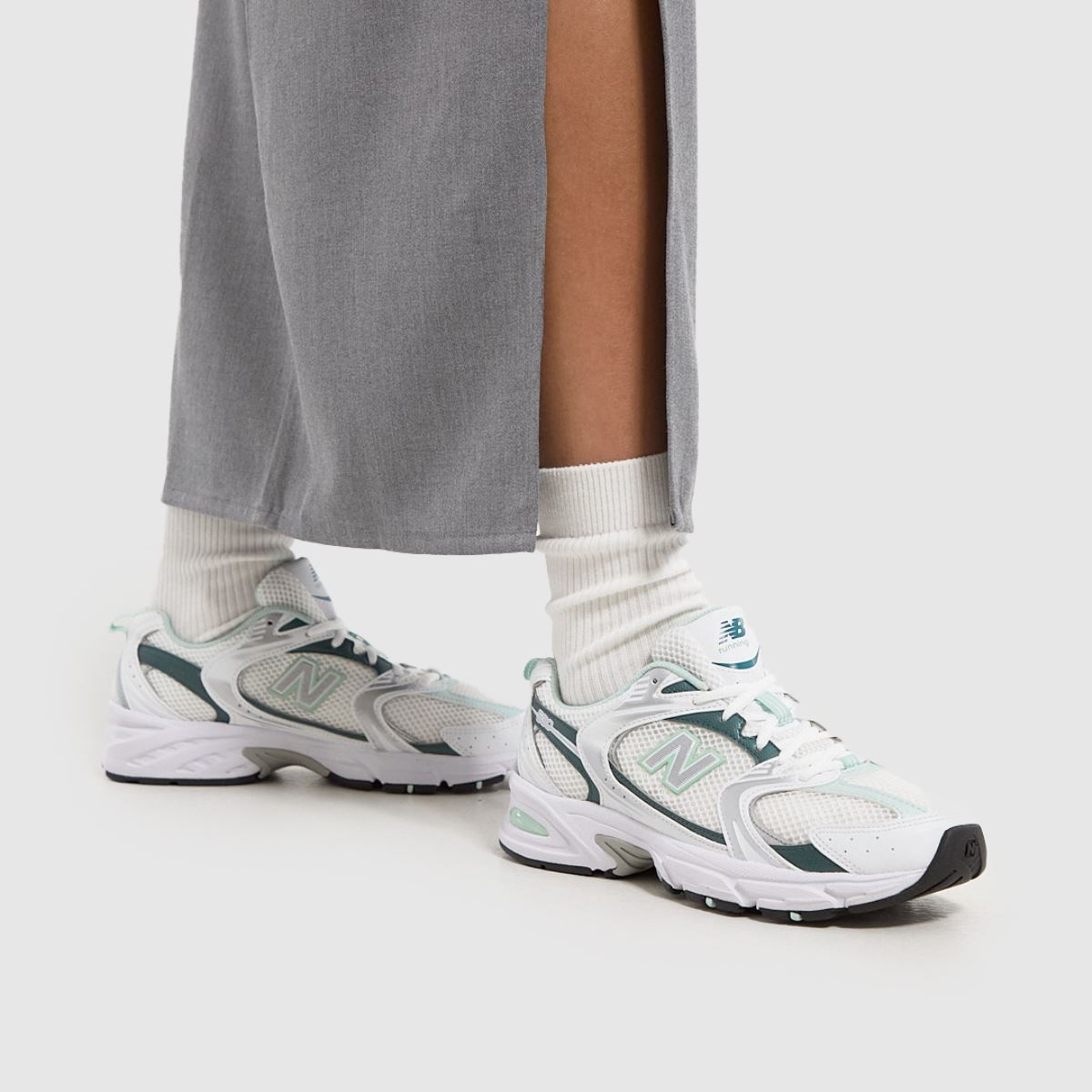 Damen Weiß-grün New Balance 530 Sneaker | schuh