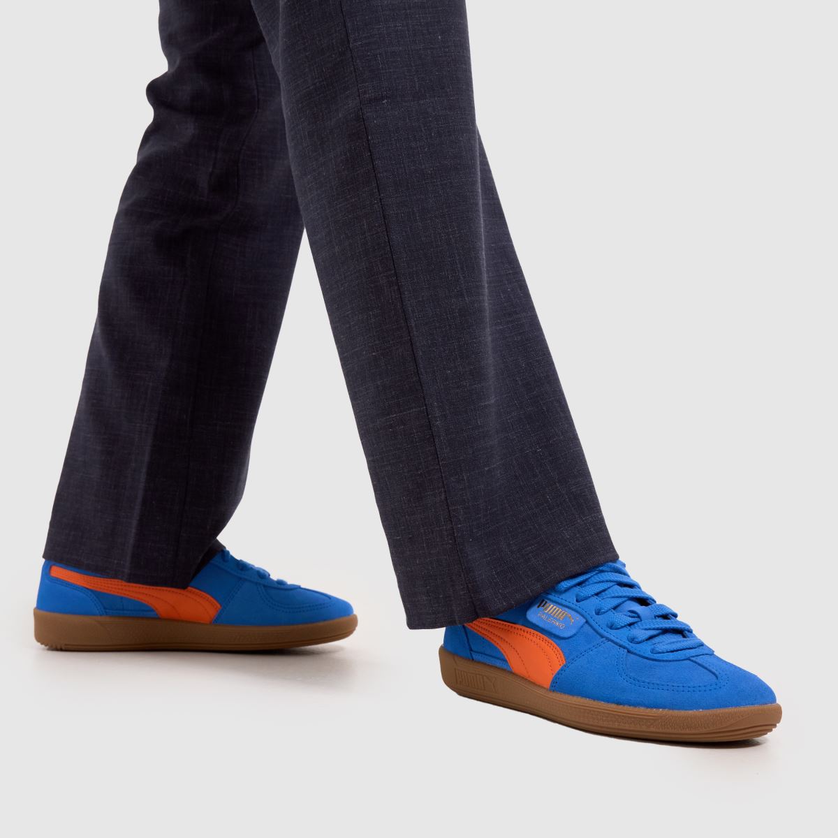 Womens Blue Multi PUMA Palermo Trainers | schuh