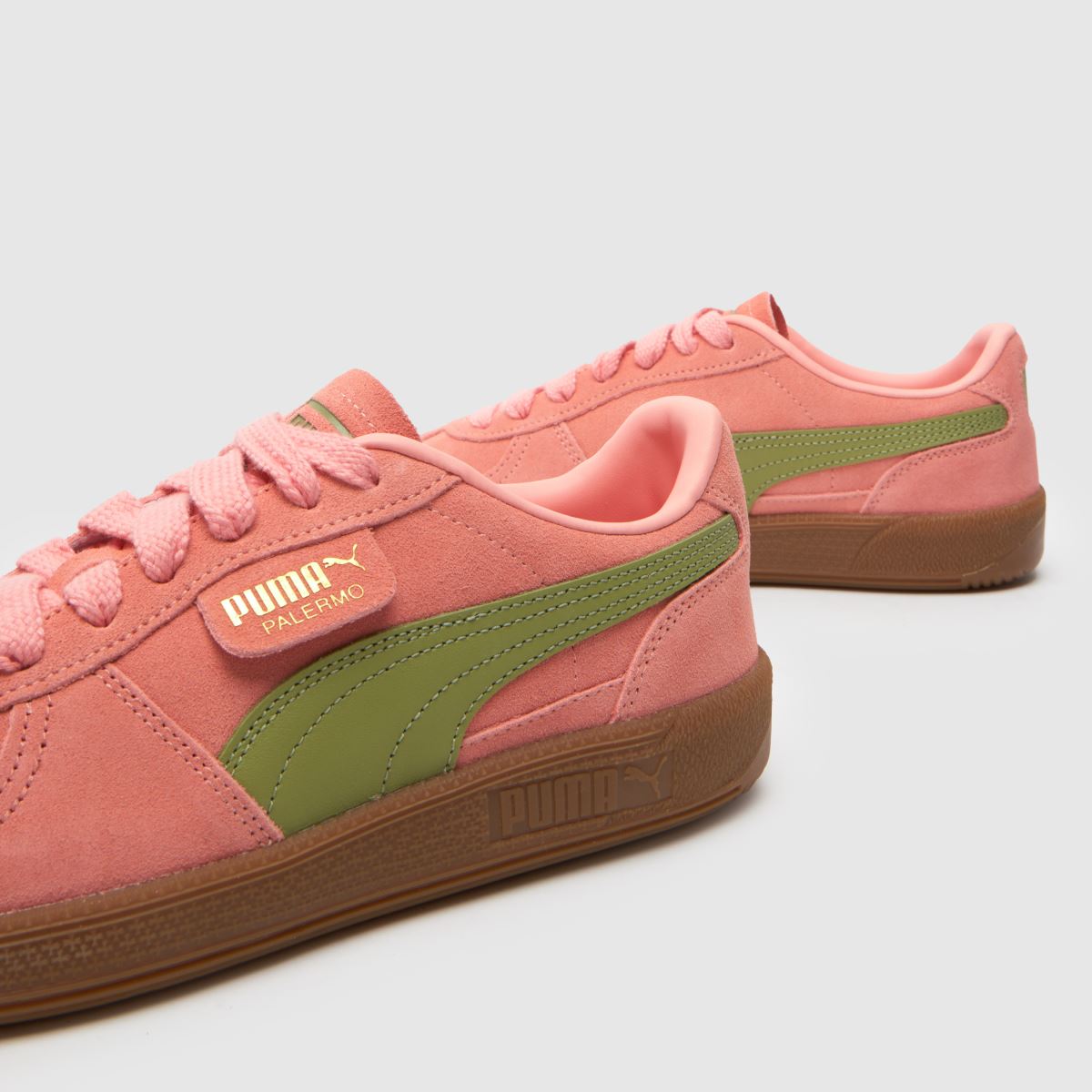 Womens Pale Pink PUMA Palermo Trainers | schuh