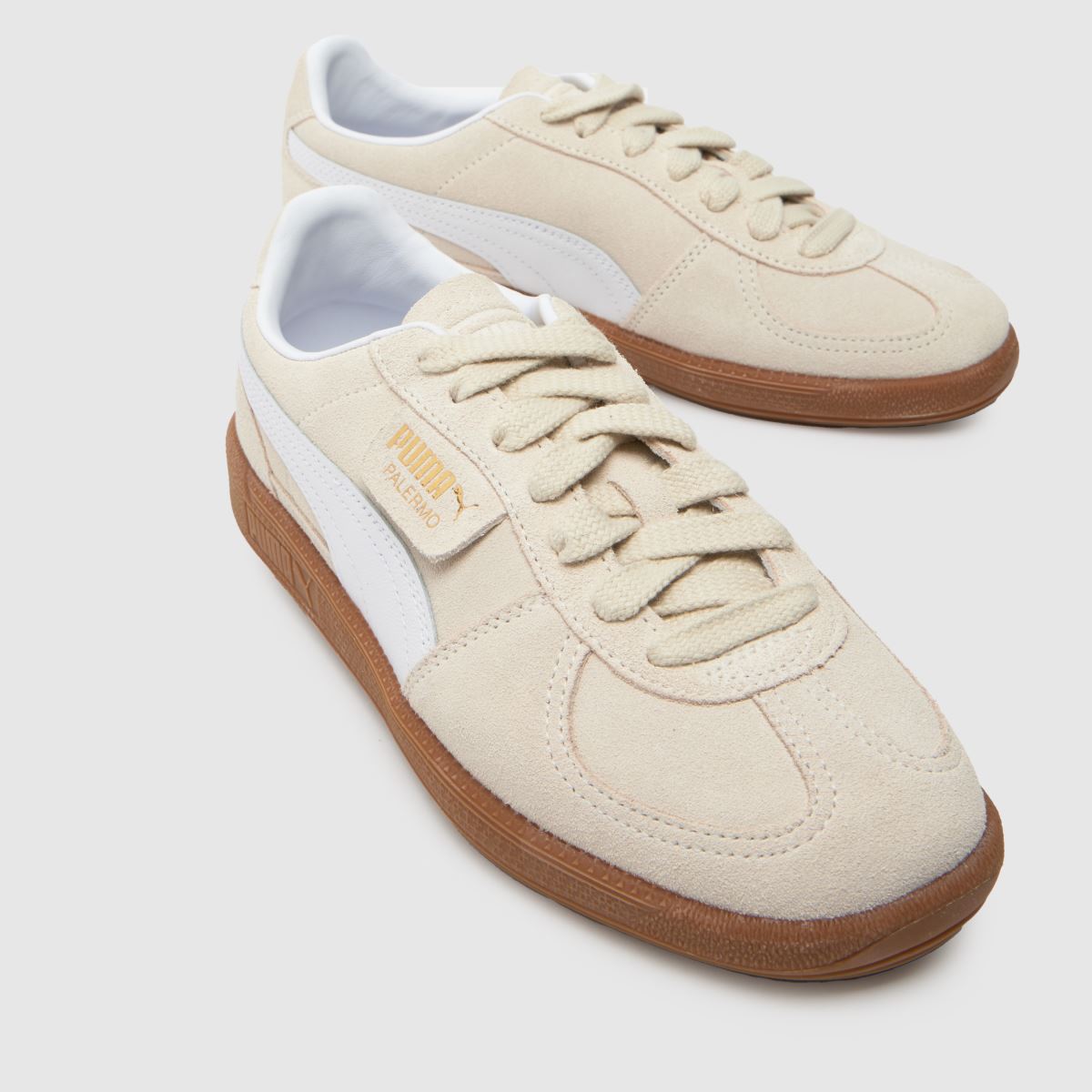 Womens Beige PUMA Palermo Trainers | schuh