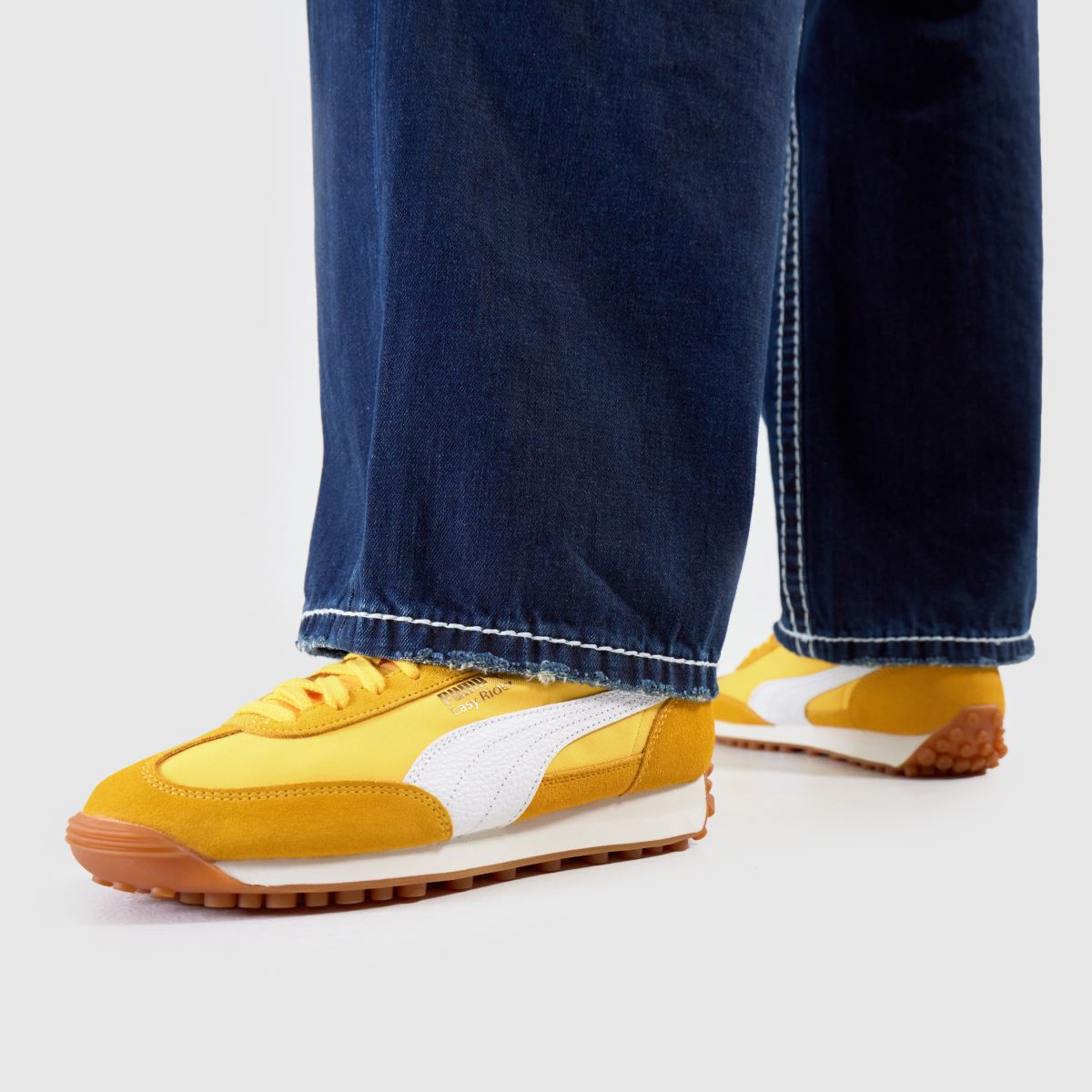 Womens Yellow PUMA Easy Rider Trainers | schuh