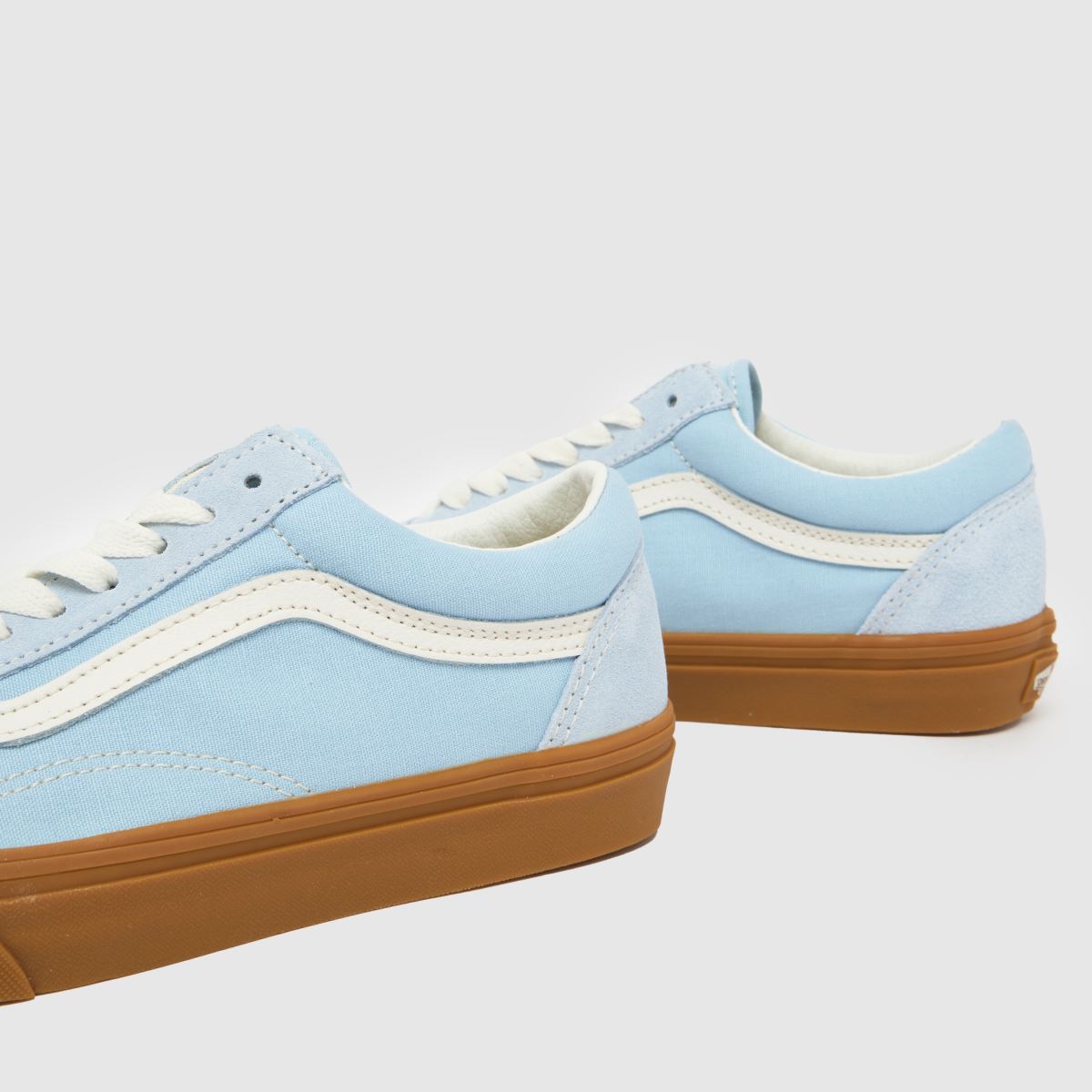 Womens Pale Blue Vans Old Skool Trainers | schuh