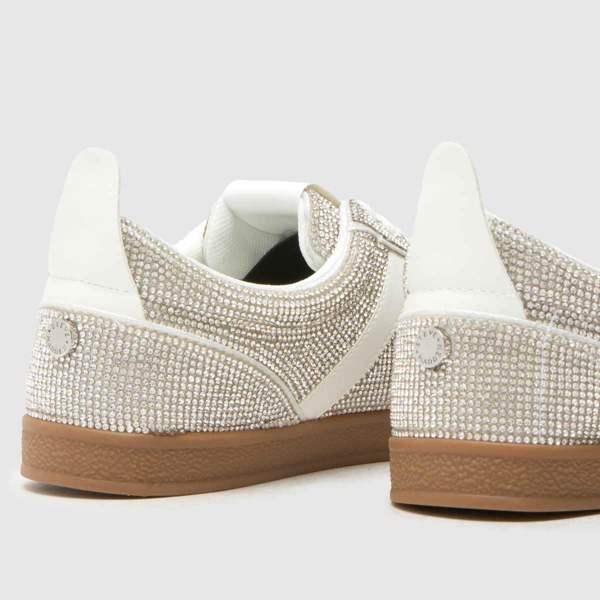 Womens Silver Steve Madden Degree-R Bling Trainers | schuh