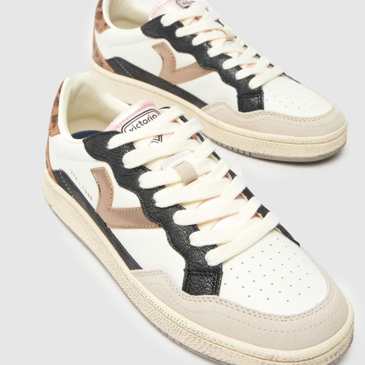 Womens White Multi victoria Smash Trainers | schuh