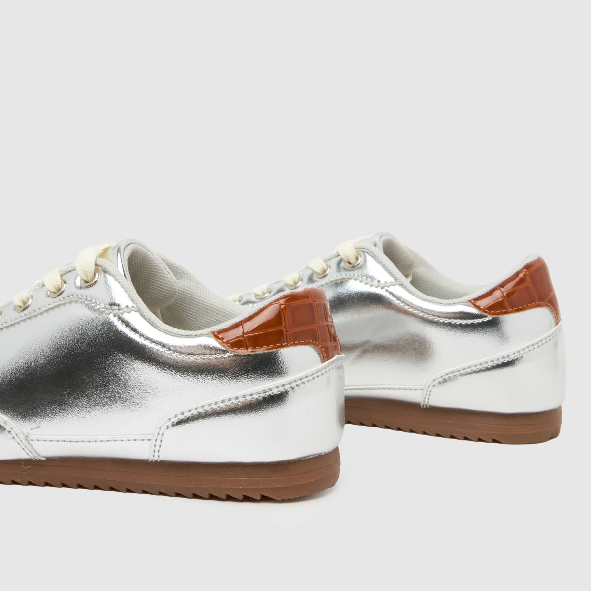 Womens Silver schuh Miko Slim Sole Trainers | schuh