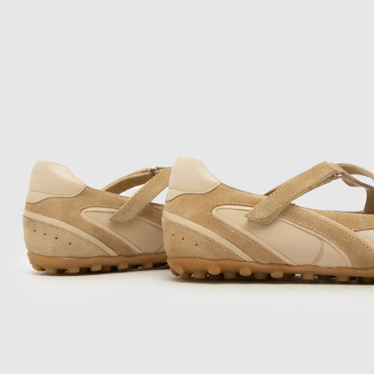Womens Natural schuh Monday Leather Sneakerina Trainers | schuh