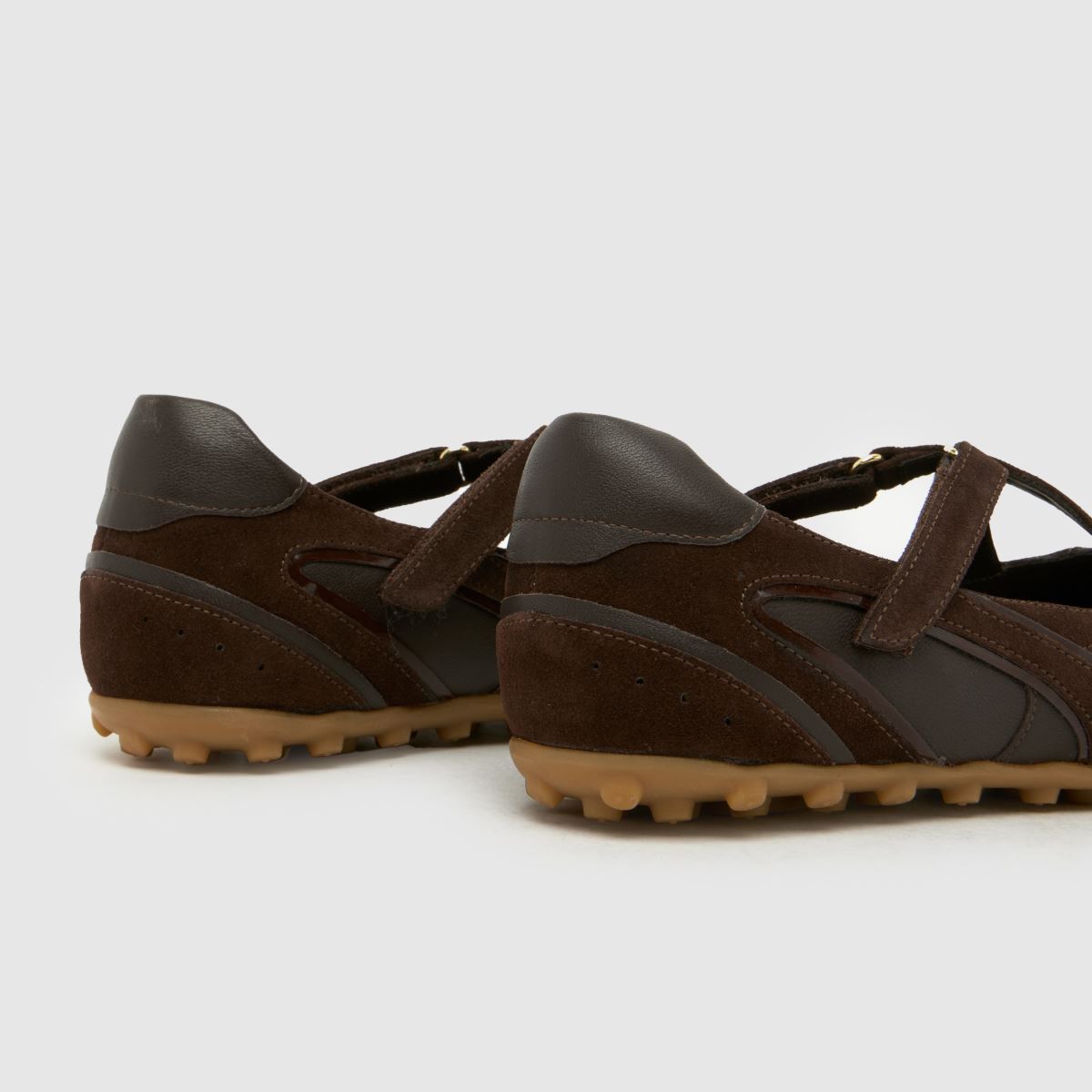 Womens Brown schuh Monday Leather Sneakerina Trainers | schuh