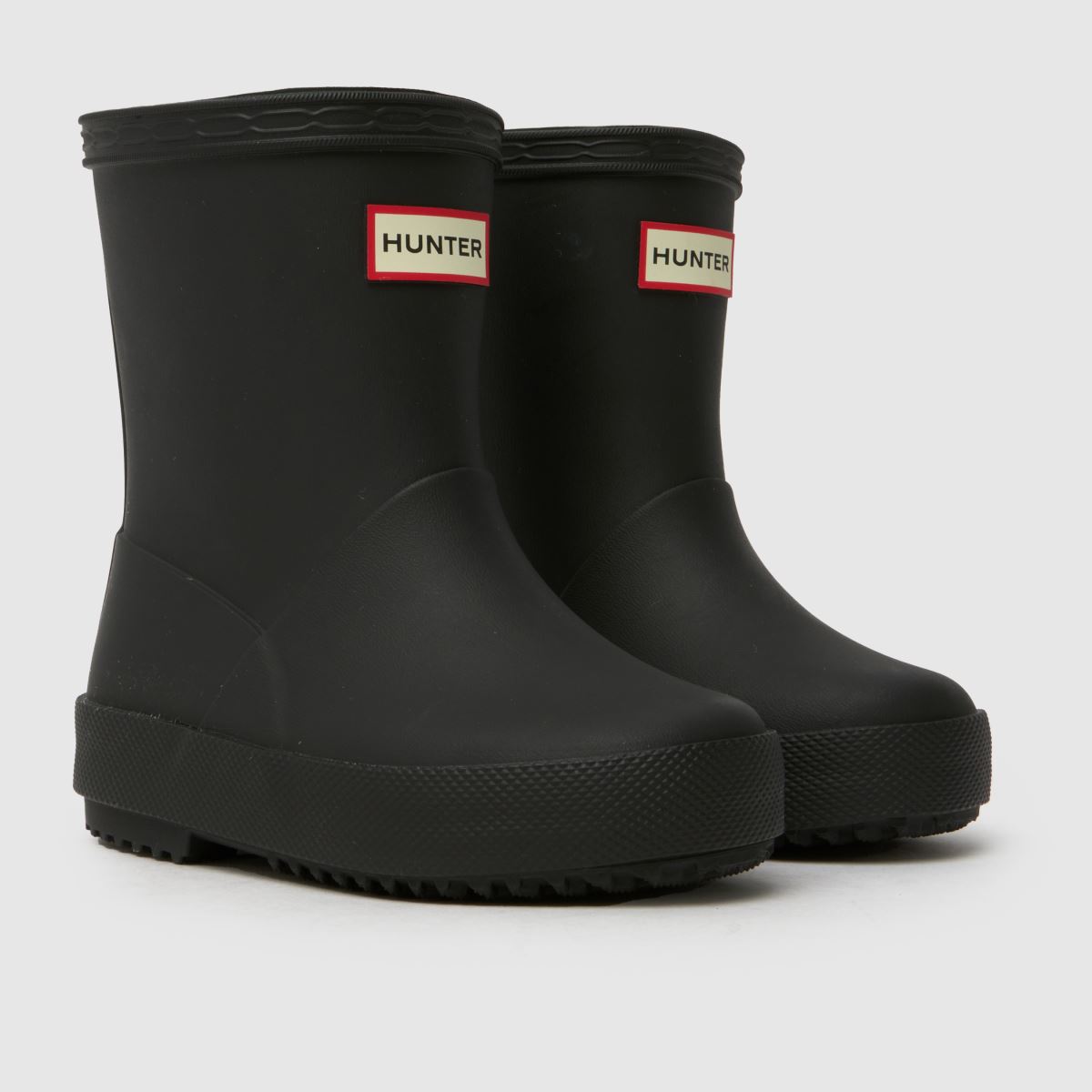Kids Toddler Black HUNTER BOOTS Original Kids First Insulated Wellies ...