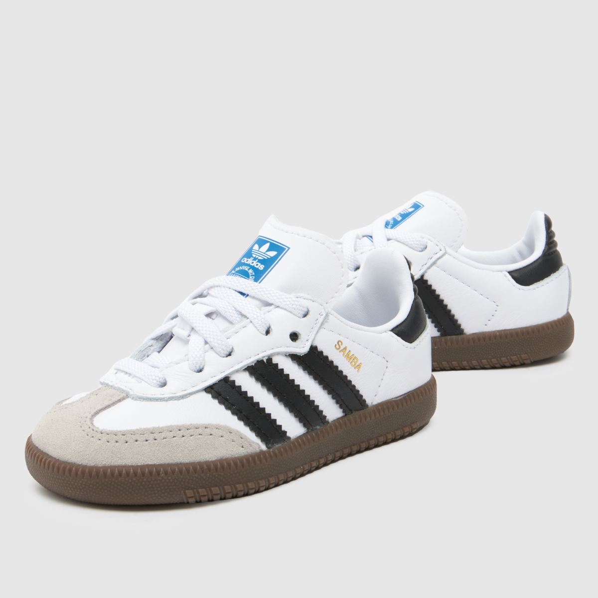 Kids Toddler White & Black adidas Samba Og Trainers | schuh