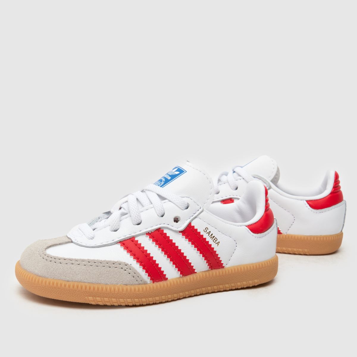 Kids Toddler White & Red adidas Samba OG Trainers | schuh