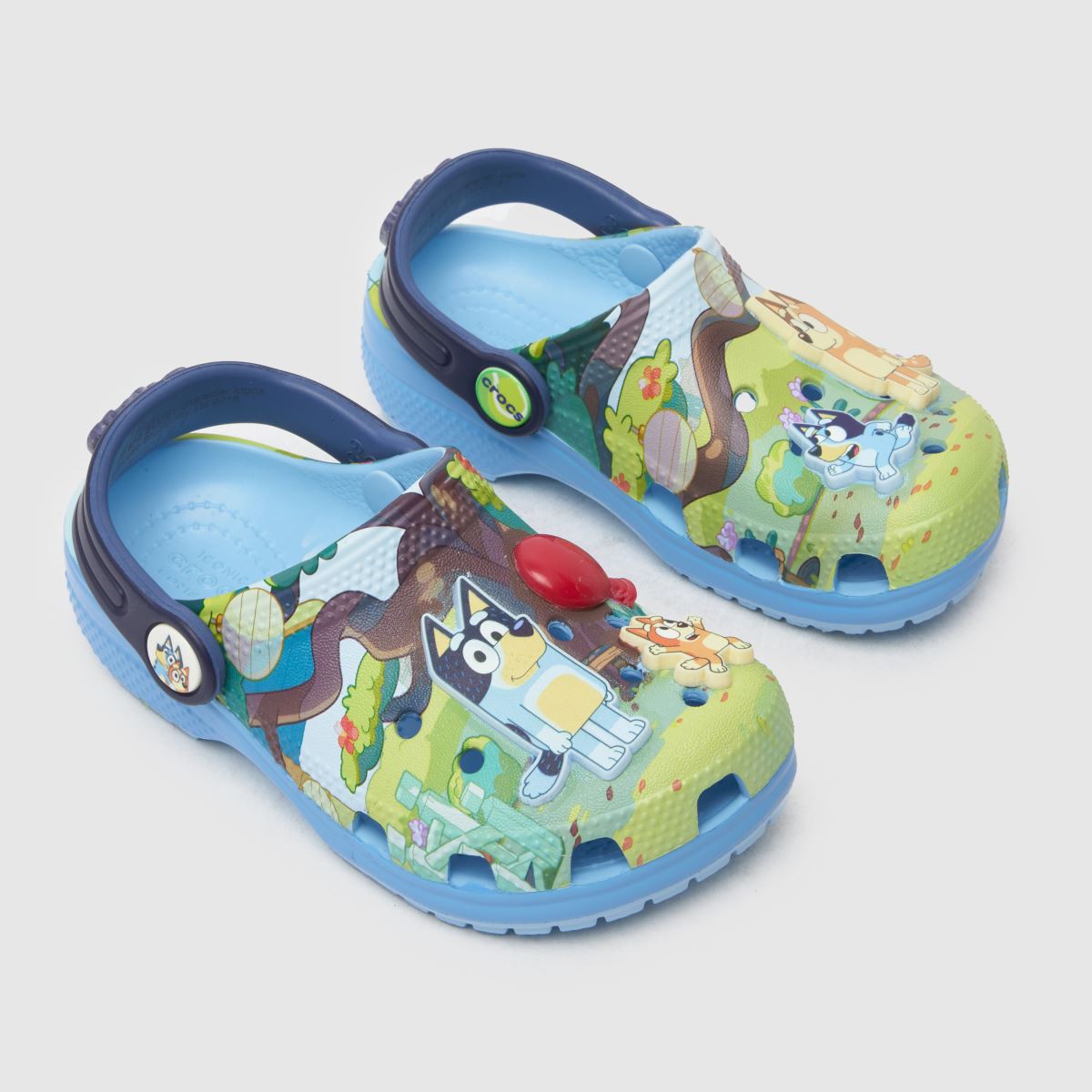 Kids Toddler Blue Multi Crocs X Bluey Classic Clog Sandals | schuh