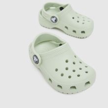 Kids Toddler Light Green Crocs Classic Clog Sandals | schuh