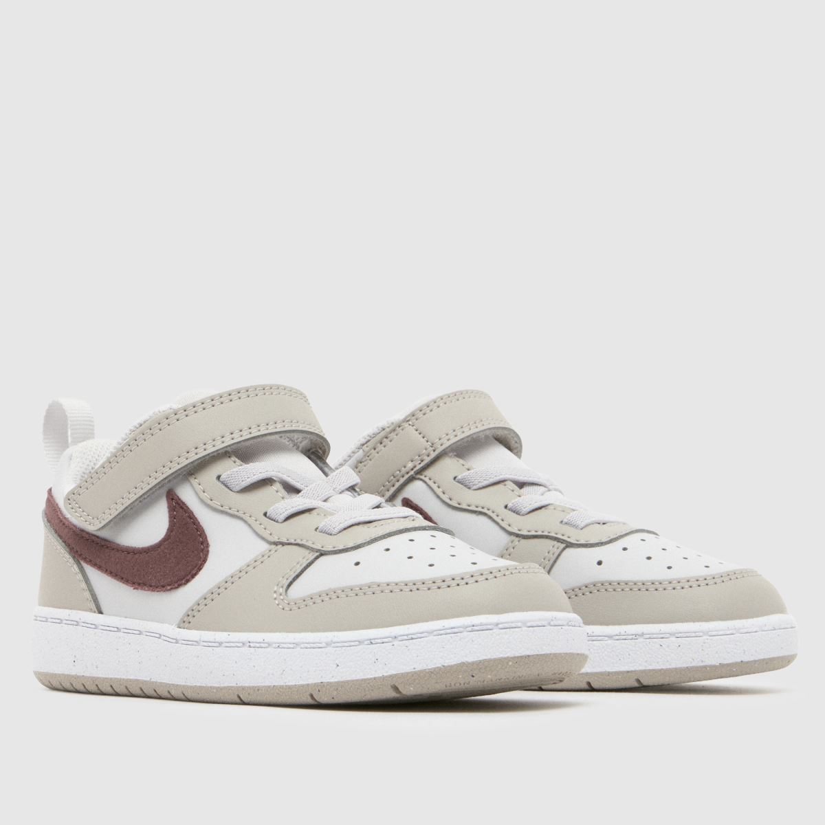 Kids Toddler Grey Multi Nike Court Borough Low Trainers | schuh