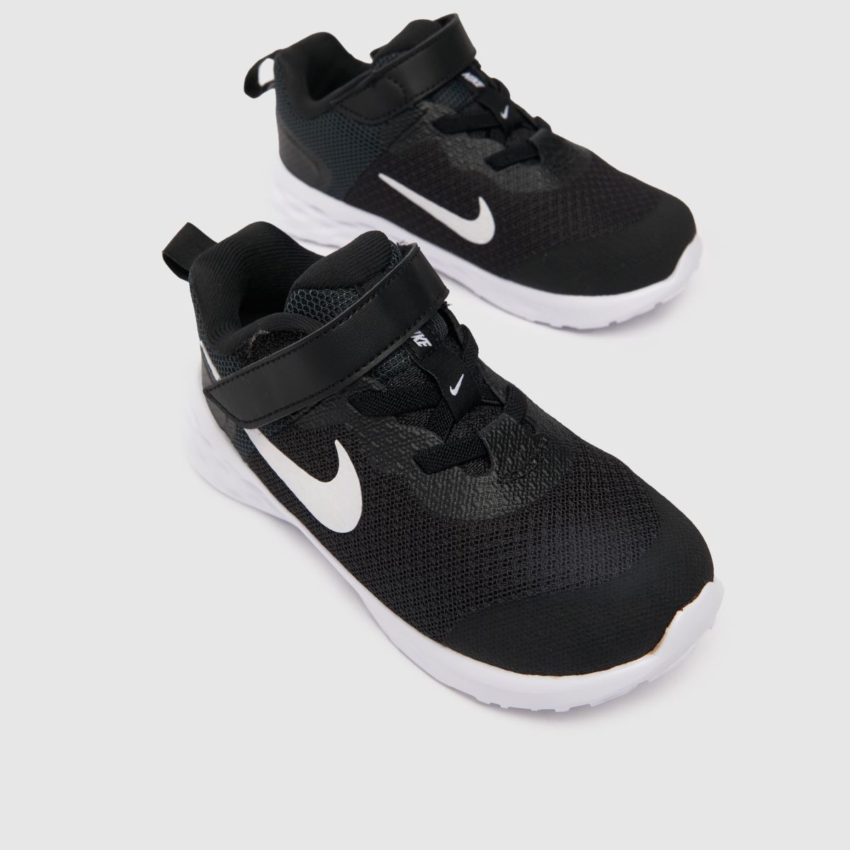 Kids Toddler Black White Nike Revolution 6 Trainers Schuh Kids Toddler Black White Nike Revolution 6 Trainers Schuh