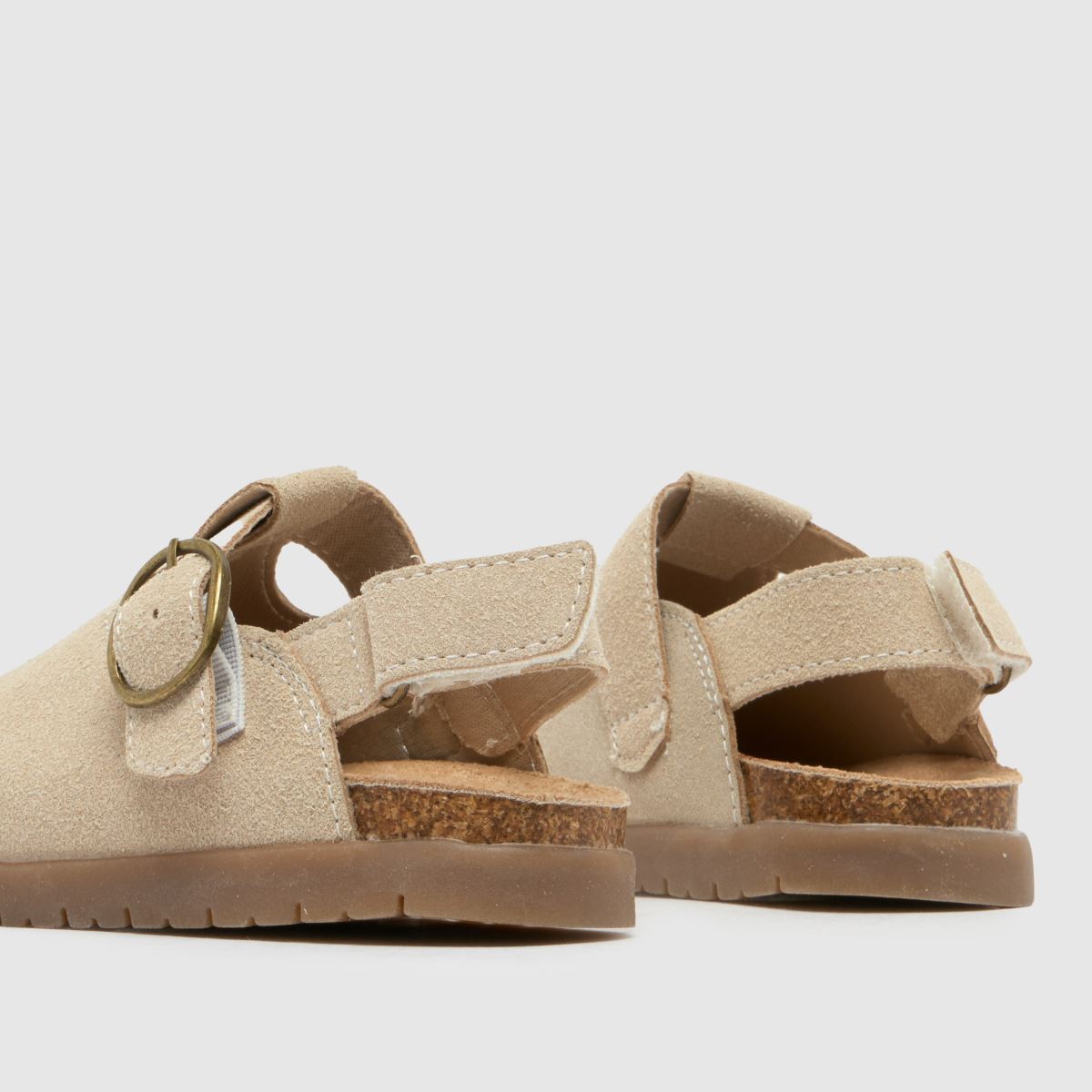 Kids Toddler Beige schuh Trace Buckle Clog Sandals | schuh