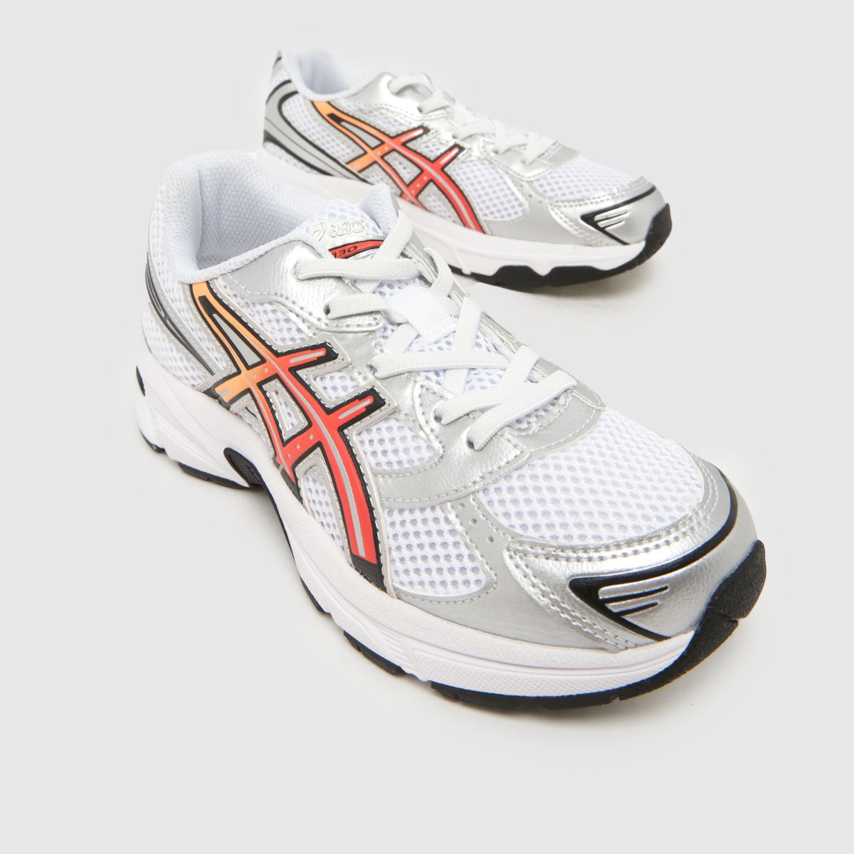 Kids Junior White & Red ASICS GEL-1130 Trainers | schuh