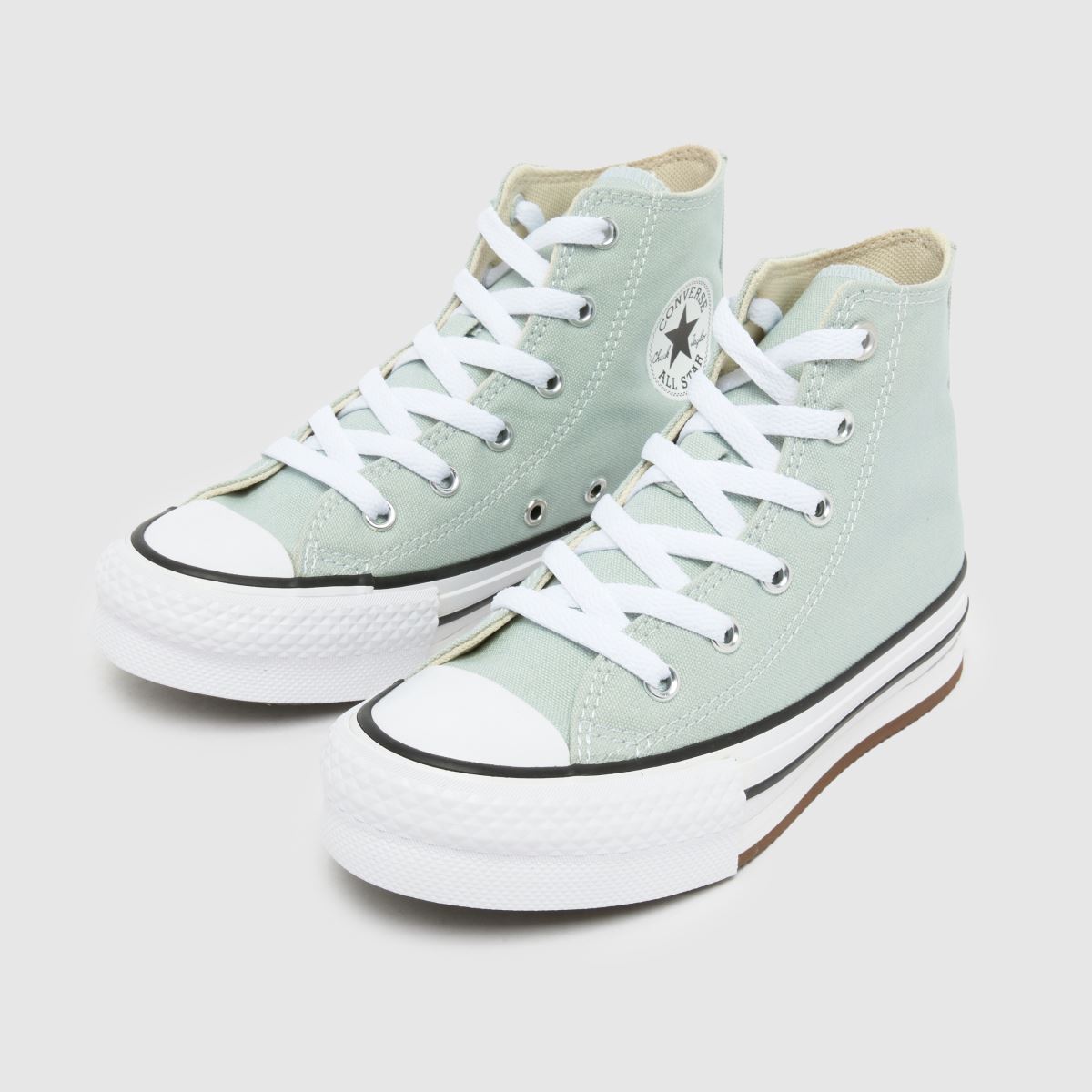 Kids Junior Grey Converse All Star Hi EVA Lift Trainers | schuh