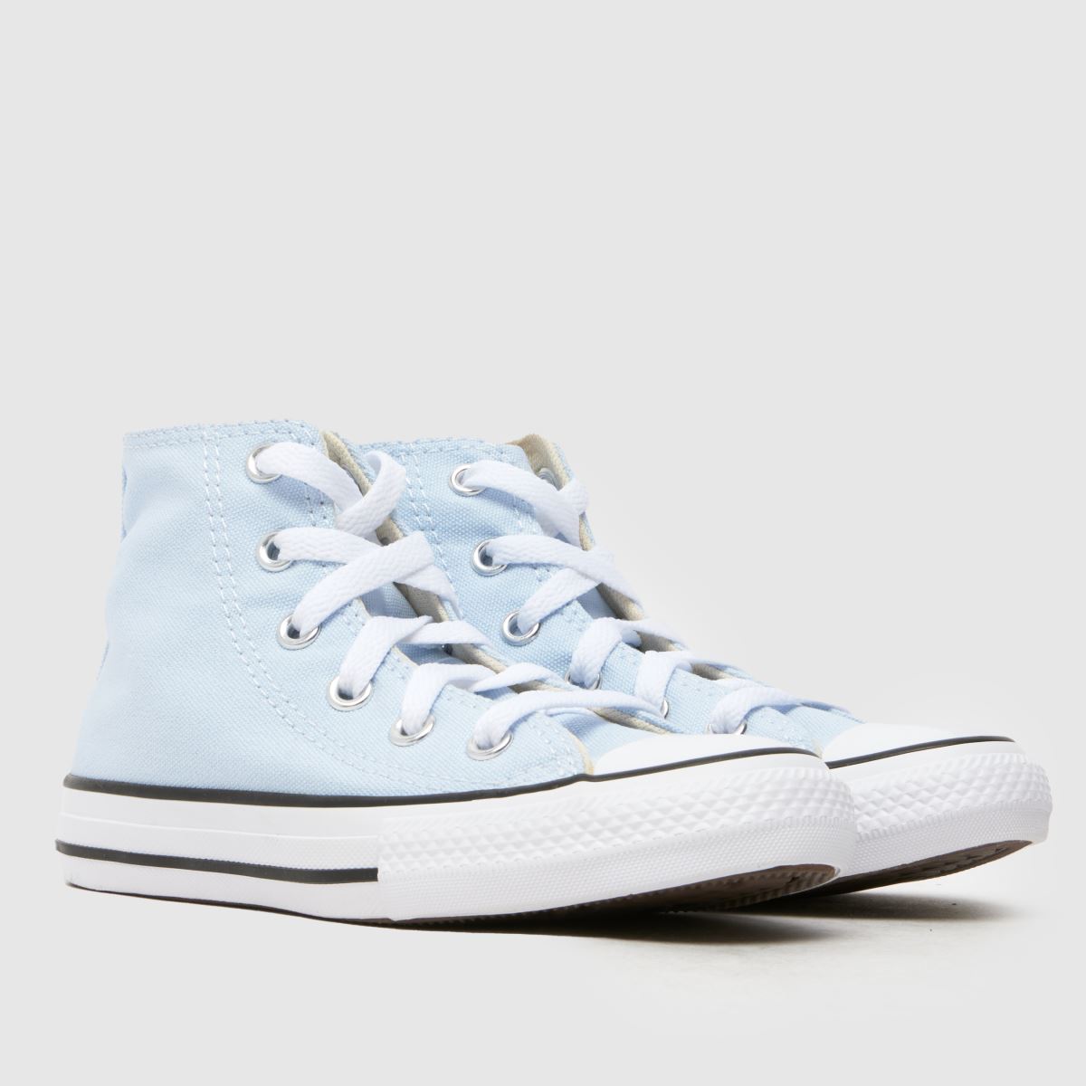 Kids Junior Pale Blue Converse All Star Hi Trainers | schuh