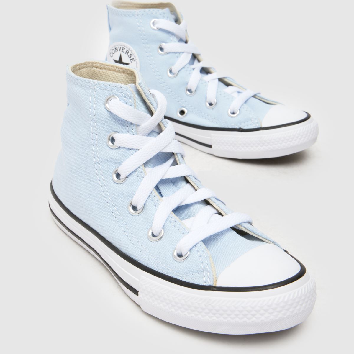 Kids Junior Pale Blue Converse All Star Hi Trainers | schuh