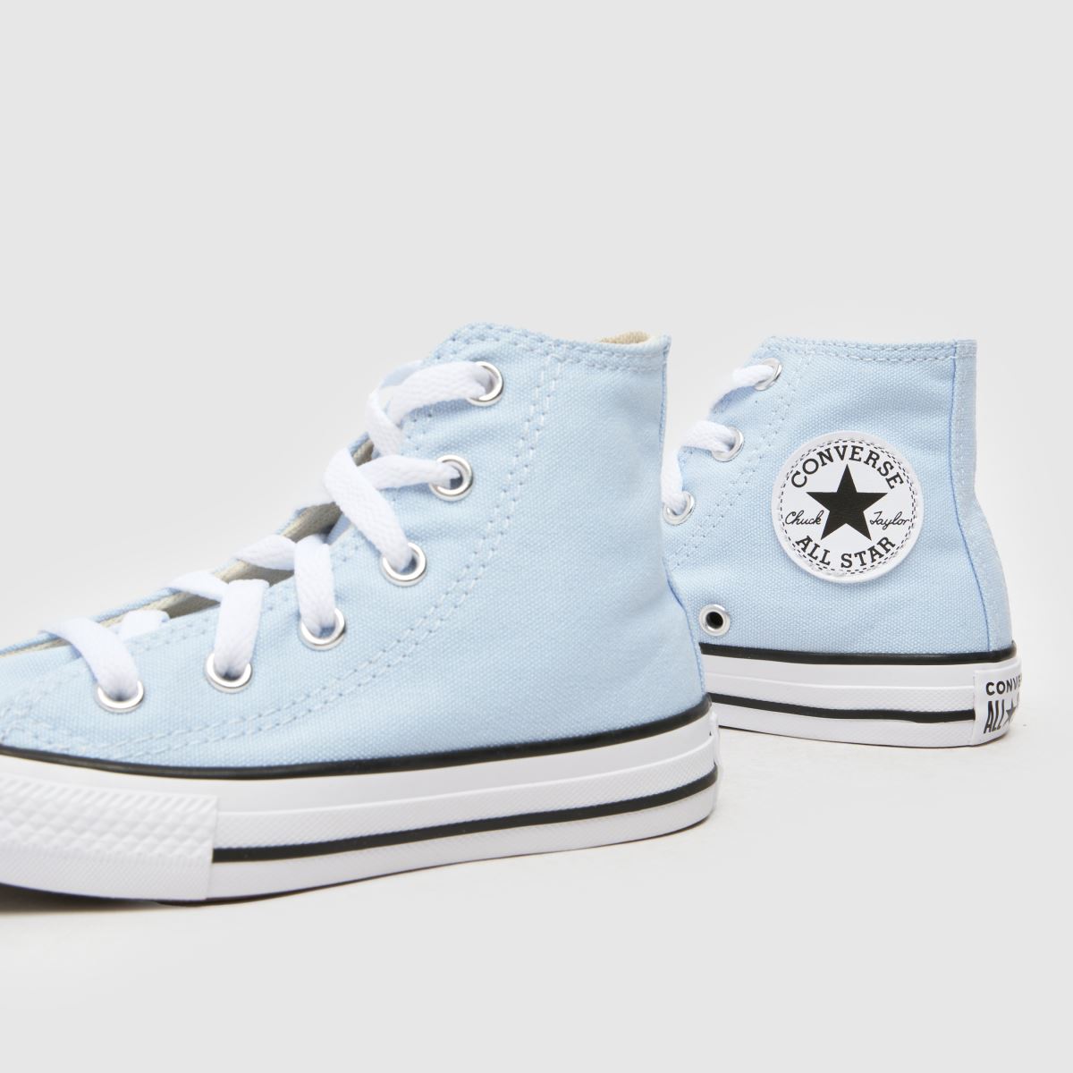 Kids Junior Pale Blue Converse All Star Hi Trainers | schuh