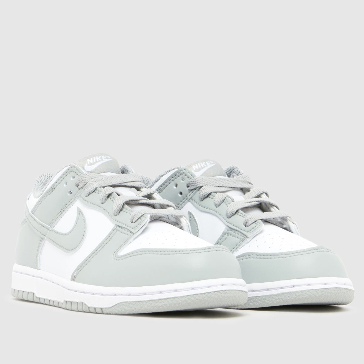 Kids Junior White & grey Nike Dunk Low Trainers | schuh