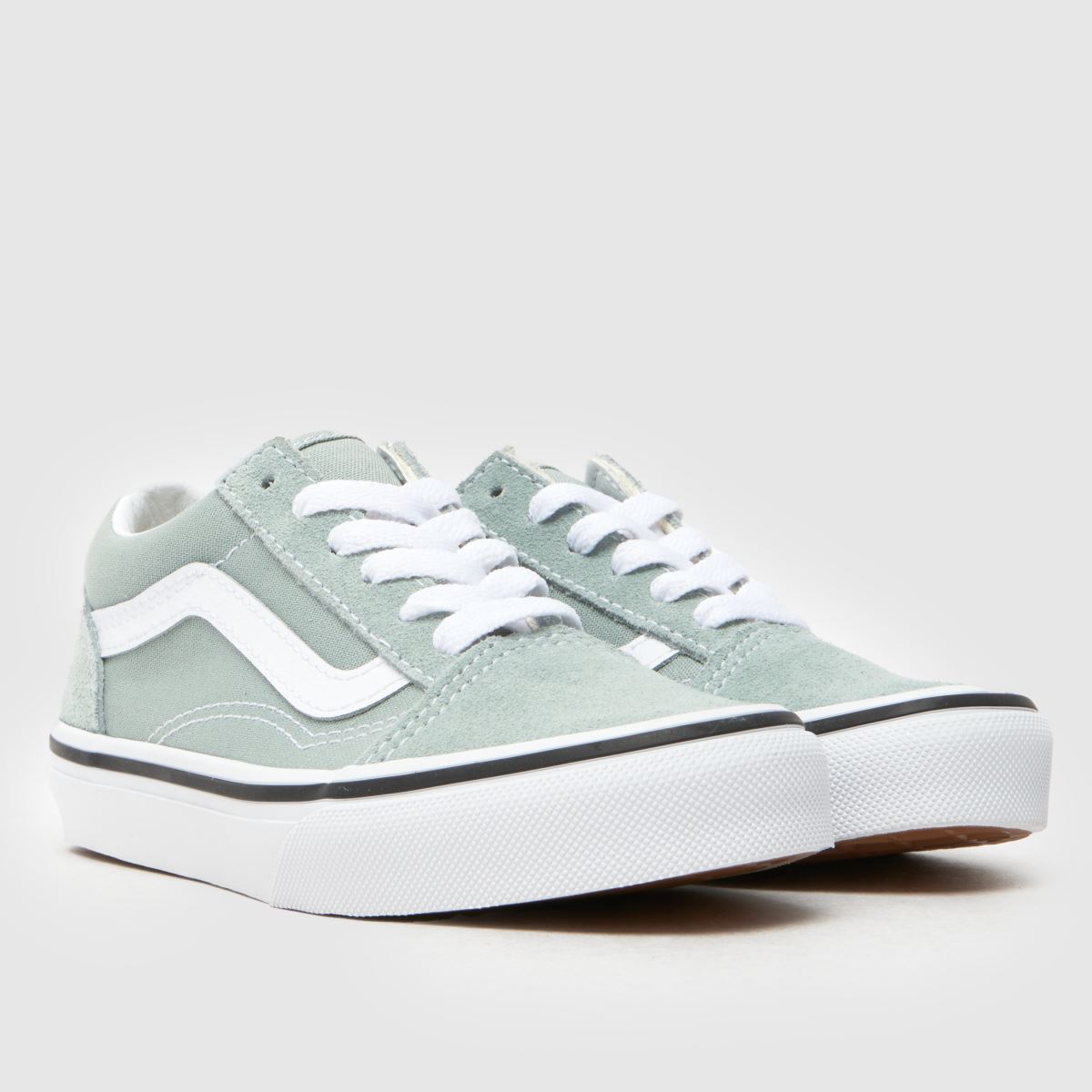Kids Junior Light Grey Vans Old Skool Trainers | schuh