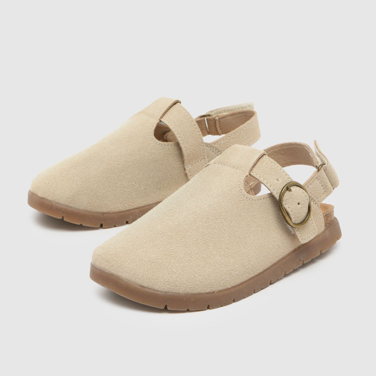 Kids Junior Beige schuh Trace Clog Sandals | schuh