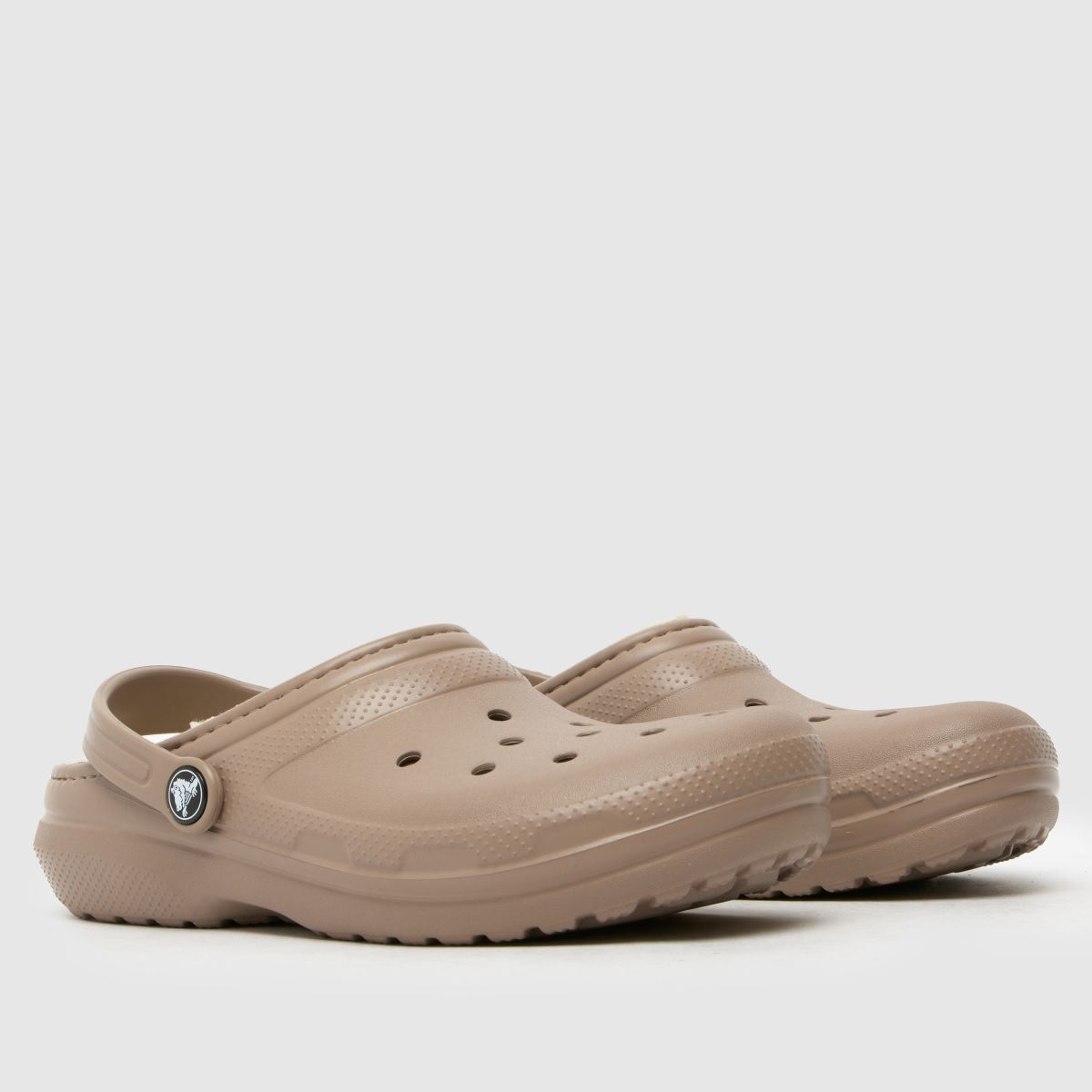 Kids Youth Beige & Brown Crocs Classic Lined Clog Sandals | schuh