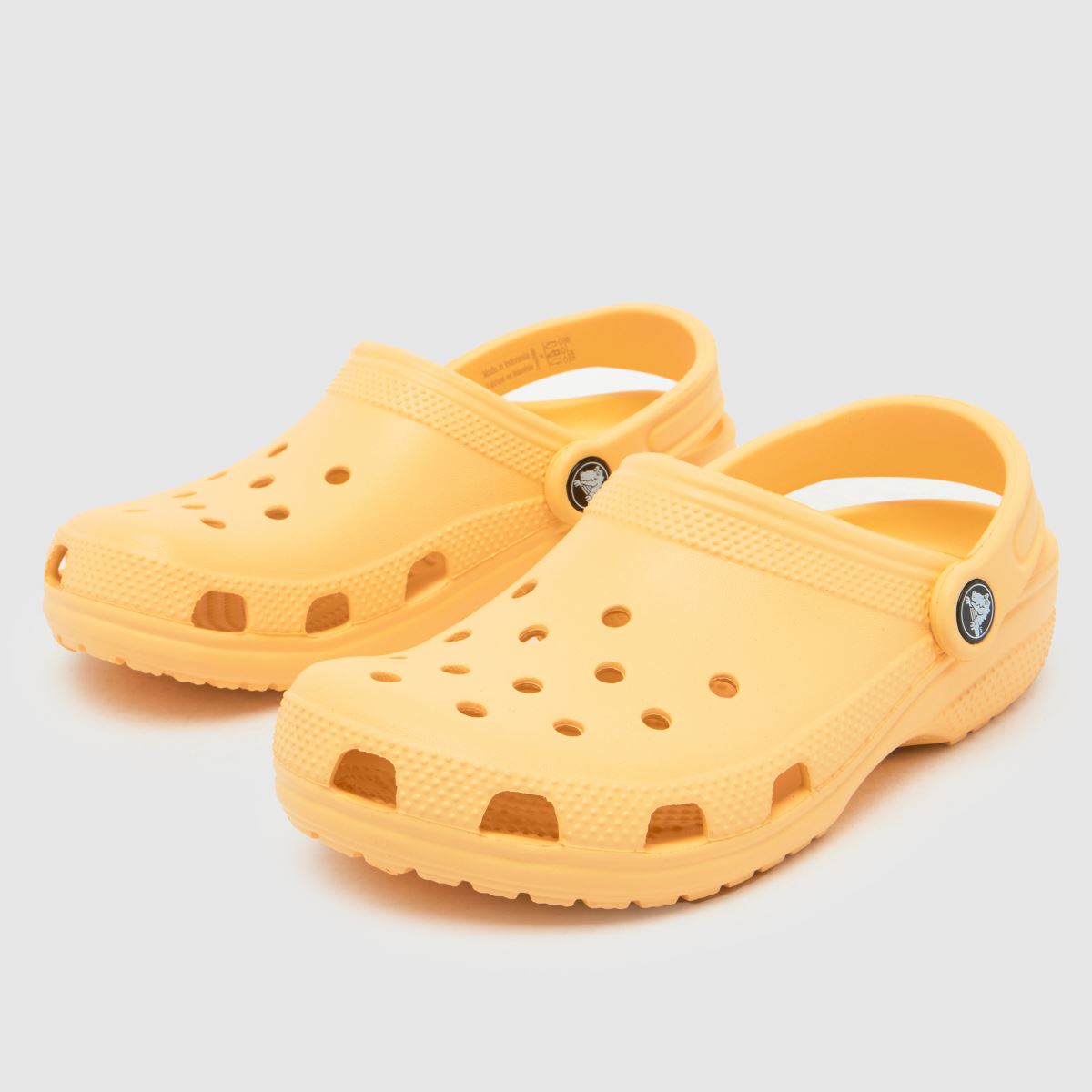 Kids Youth Pale Yellow Crocs Classic Clog Sandals | schuh
