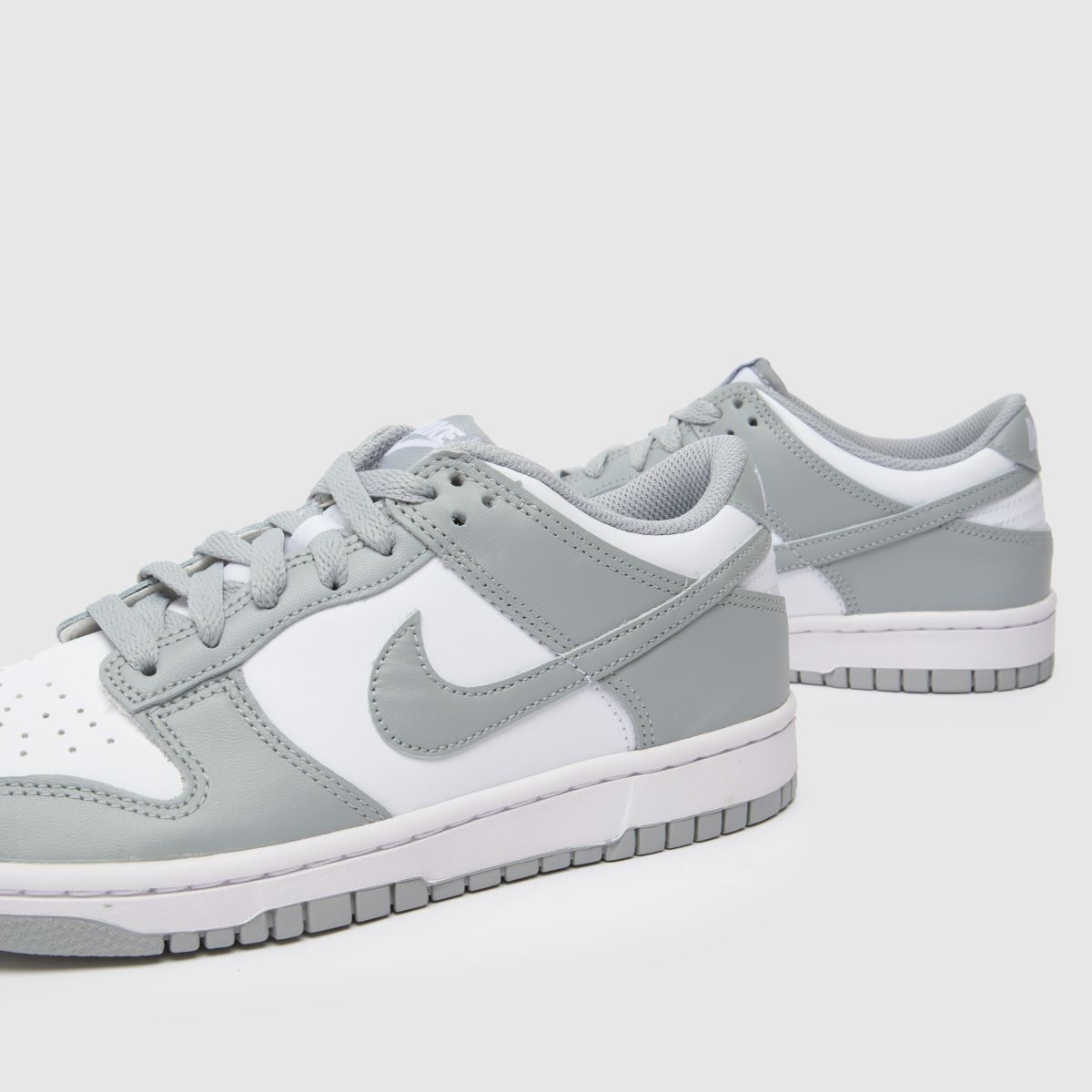 Kids Youth White & grey Nike Dunk Low Trainers | schuh