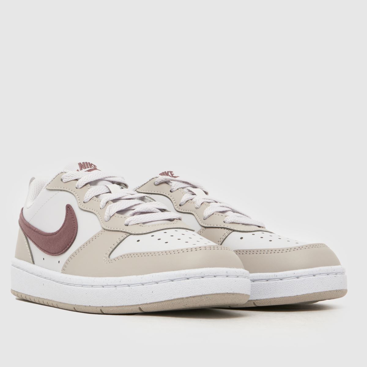 Kids Youth Grey Multi Nike Court Borough Low Trainers | schuh
