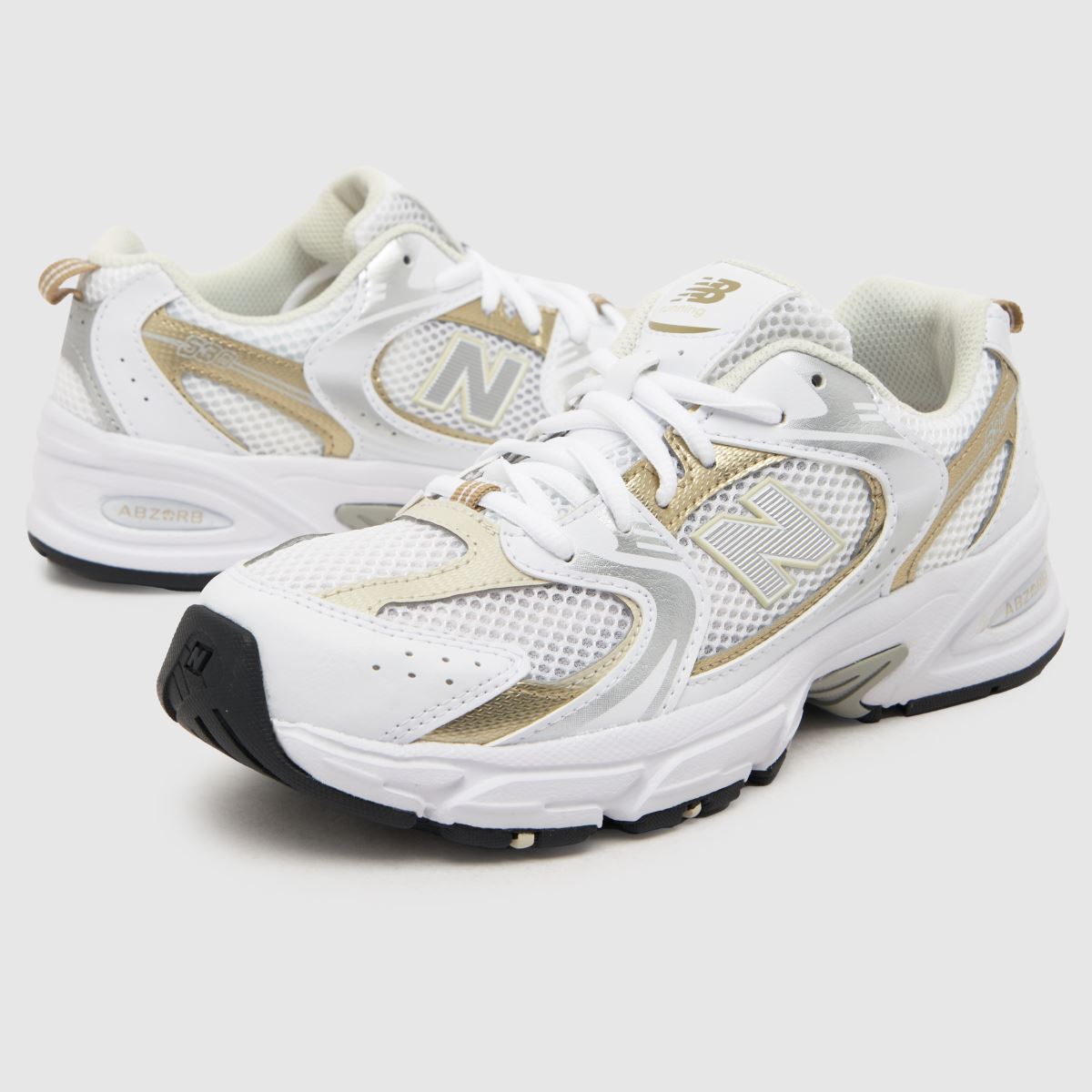 Kids Youth White & Gold New Balance 530 Trainers | schuh