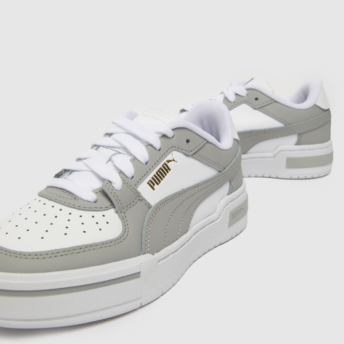 Kids Youth White & Grey PUMA Ca Pro Classic Trainers | schuh