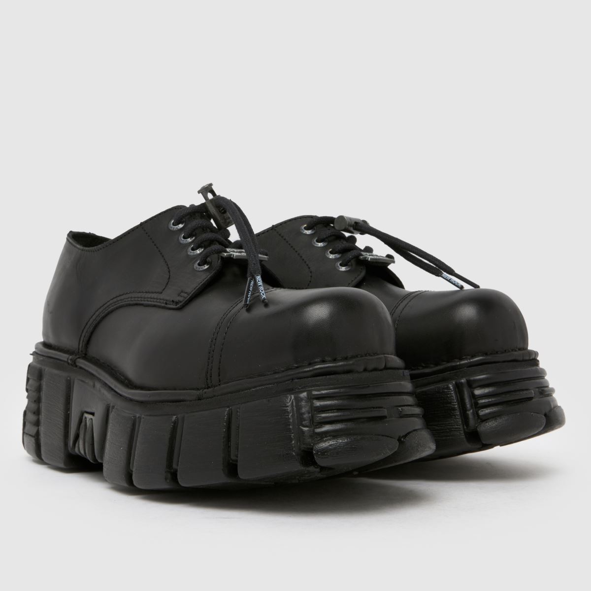 Mens Black NEW ROCK Toe Cap Shoes | schuh