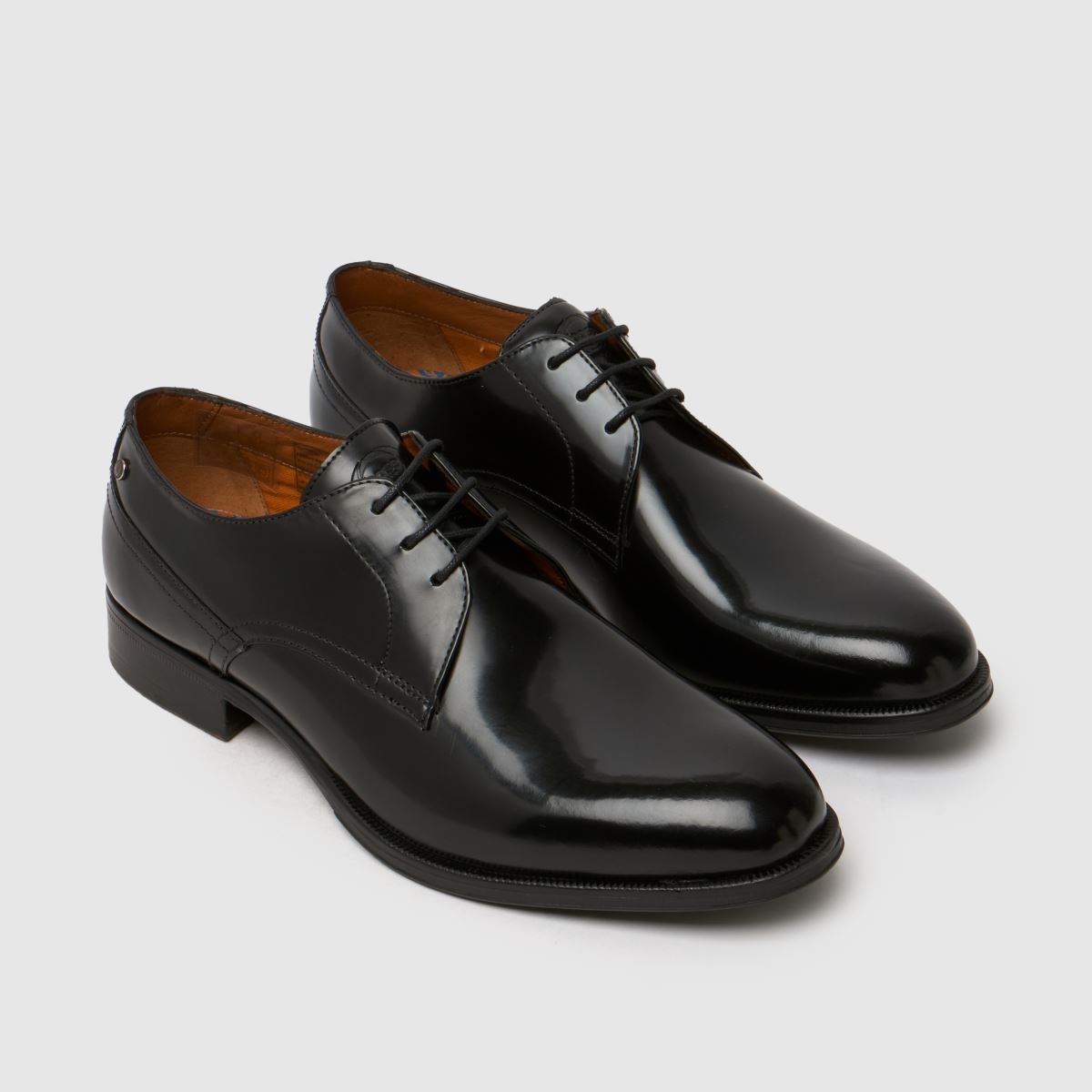 Mens Black Base London Edison Hi Shine Shoes | schuh
