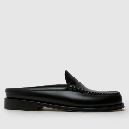 Mens Black G.H. BASS Weejuns Heritage Larson Slide Shoes | schuh