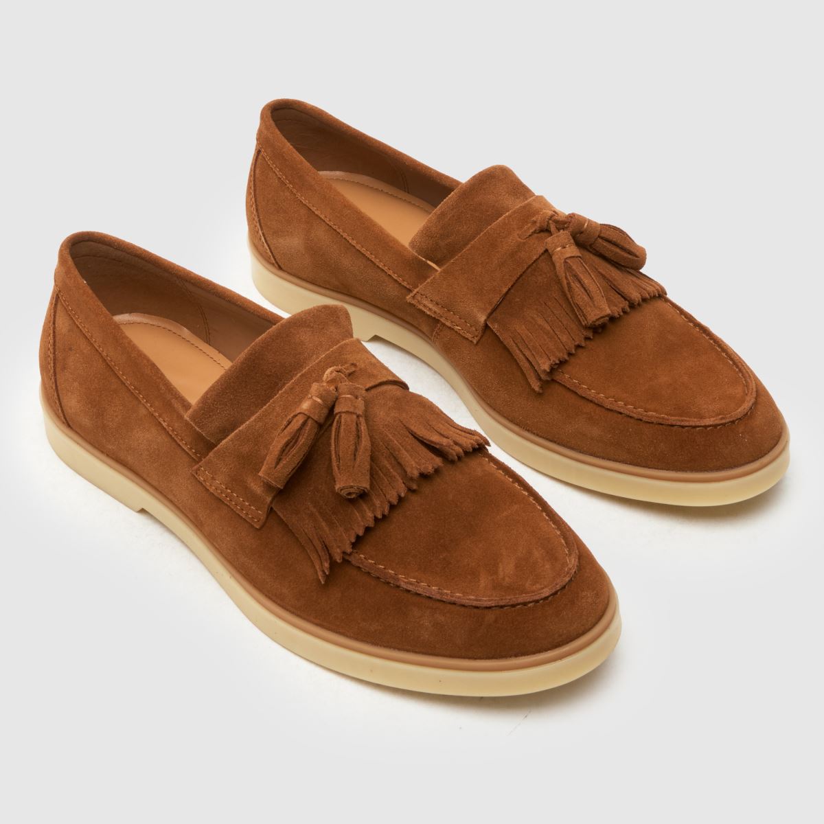 Mens Tan schuh Reggie Loafer Shoes | schuh