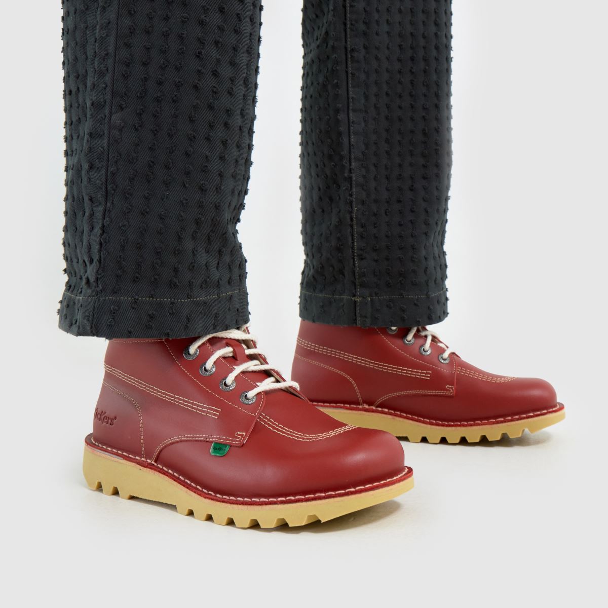 Mens Red Kickers Classics Kick Hi Boots | schuh