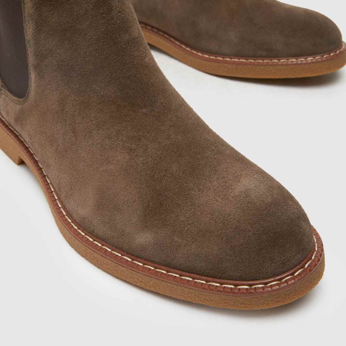 Mens Taupe schuh Dawn Suede Chelsesa Boots | schuh