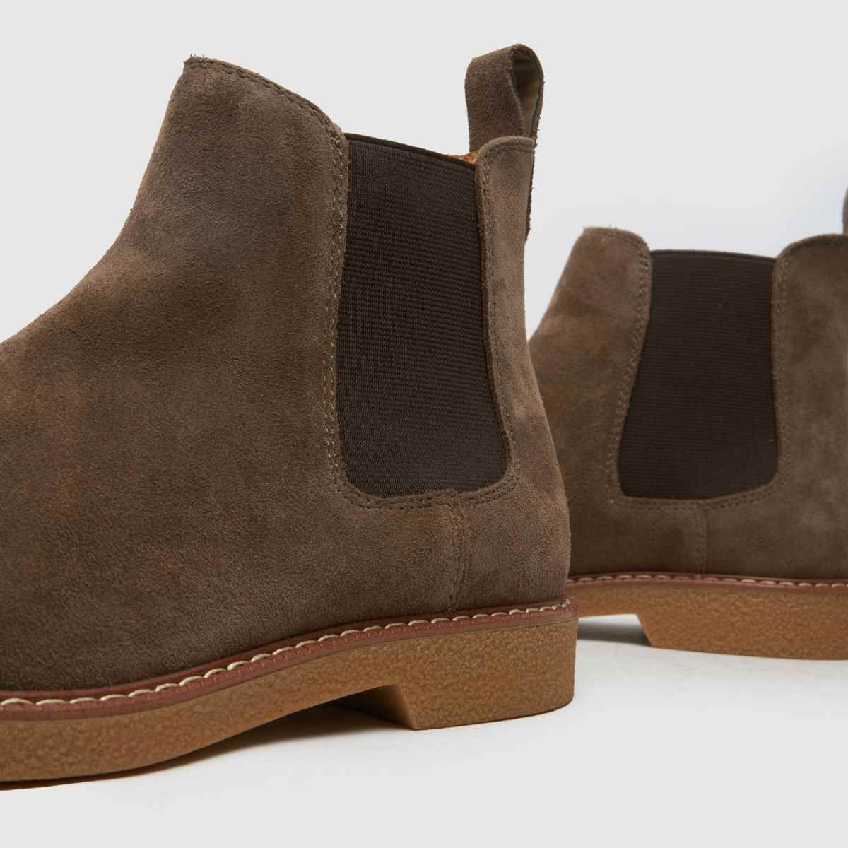Mens Taupe schuh Dawn Suede Chelsesa Boots | schuh