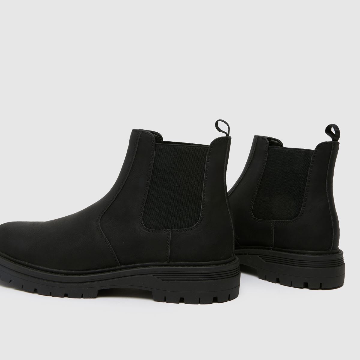 Mens Black schuh Dion Chunky Chelsea Boots | schuh