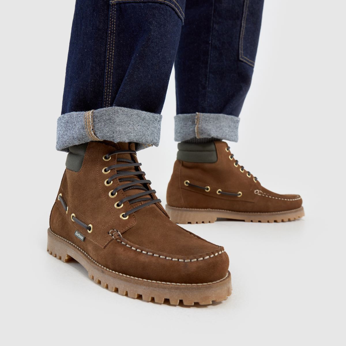 Mens Tan Barbour Tiller Moccassin Boots | schuh