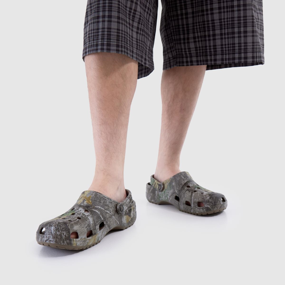 Mens Brown Multi Crocs Classic Clog Sandals | schuh