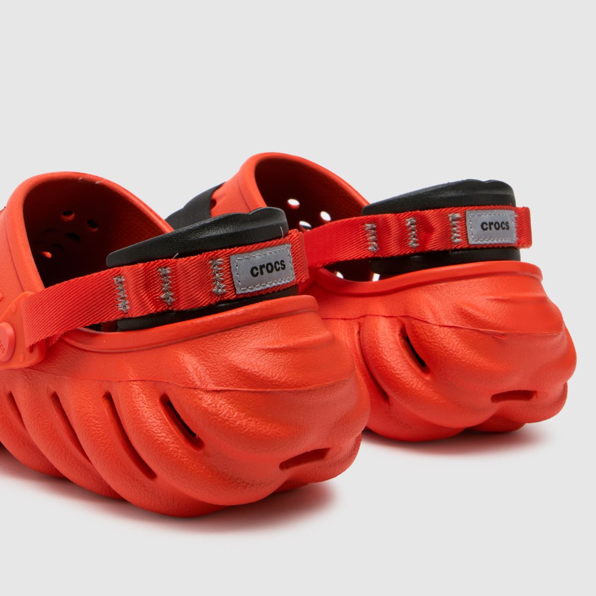 Mens Red Crocs Echo Reflective Laces Clog Sandals | schuh
