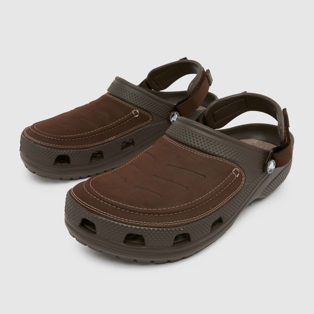 Mens Brown Crocs Yukon Vista Clog Sandals | schuh